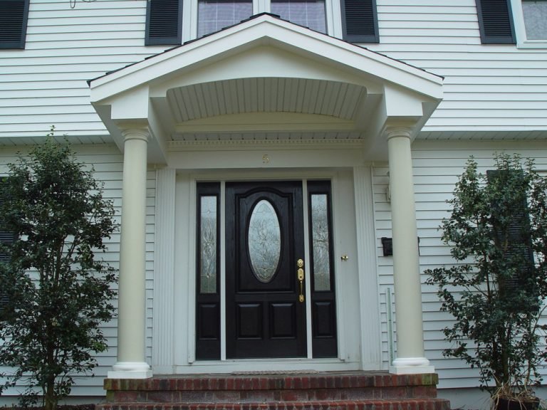Design Ideas For A Portico Around a Solid Facade